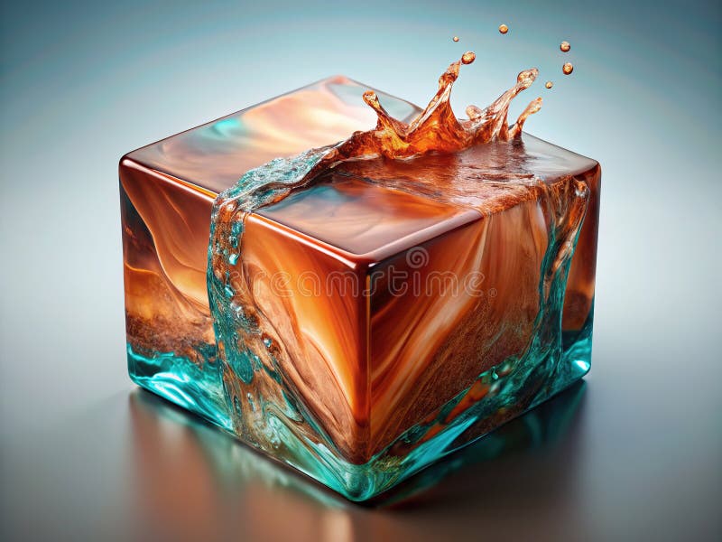 Dynamic Water Burst on a Slate Surface a Minimalist Abstract Design ...