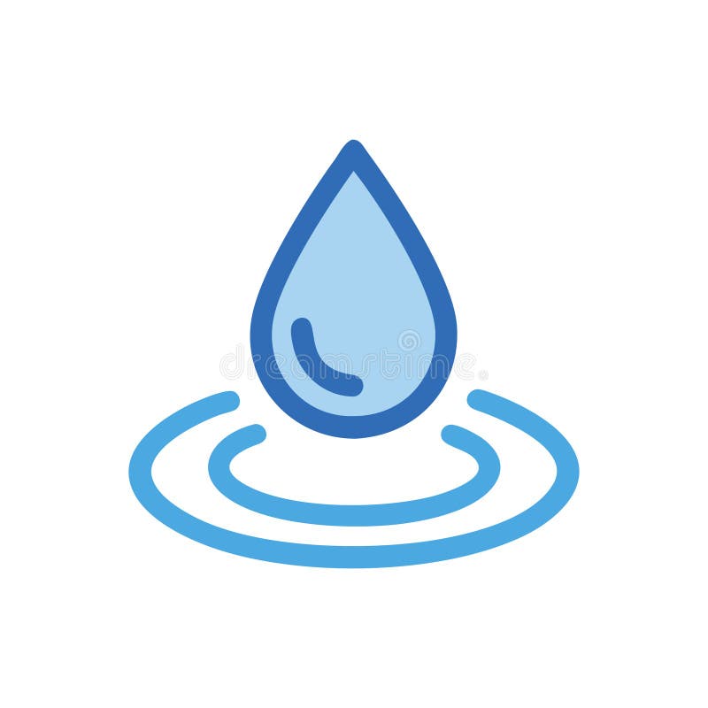 Dynamic Water Drop Icon for Awareness Stock Image - Illustration of ...