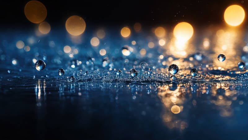 Dynamic Water Drop Splash Effect Stock Illustration - Illustration of ...