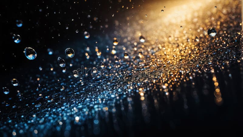 Dynamic Water Drop Splash Effect Stock Illustration - Illustration of ...