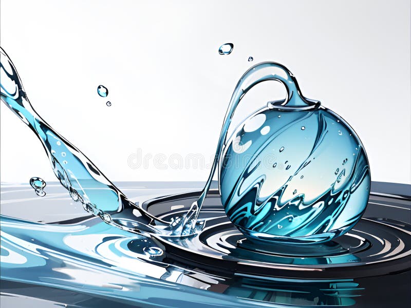Dynamic Water Droplet Background Water Element Material Water Surface ...