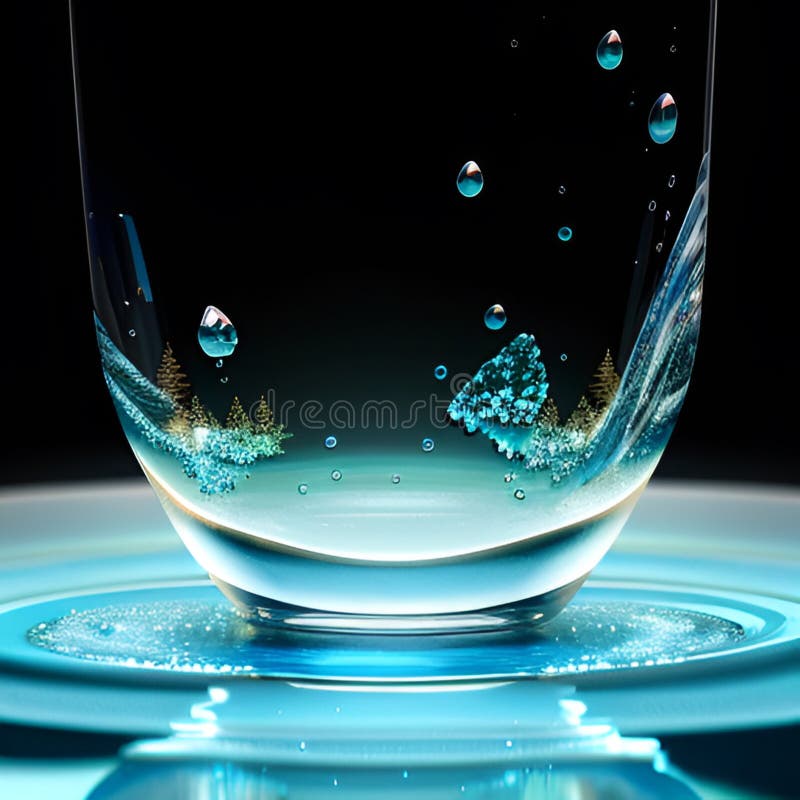 Dynamic Water Droplet Background Water Element Material Water Surface ...