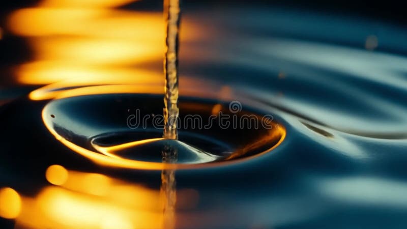 Dynamic Water Movement Reveals Stunning Reflections of Light. the ...