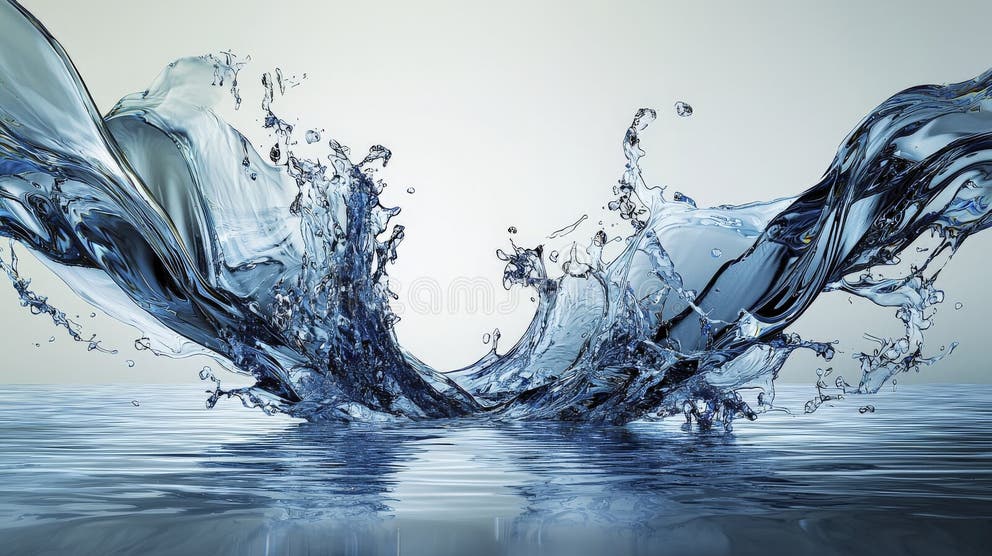 Dynamic Water Splash Action at a Serene Lake High Definition Visuals in ...