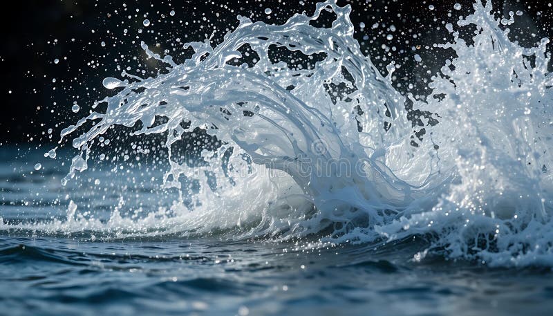 Dynamic Water Splash Burst: High-Resolution, Right-Side Action Shot ...