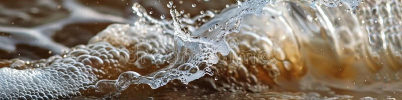 Dynamic Water Splash Captures a Burst of Fluid Motion Stock ...