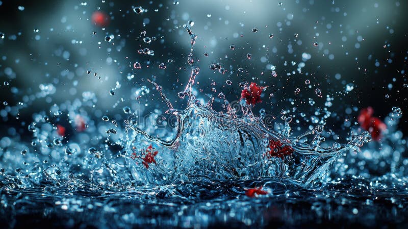 Dynamic Water Splash Event Captured in Nature Vibrant Motion High ...