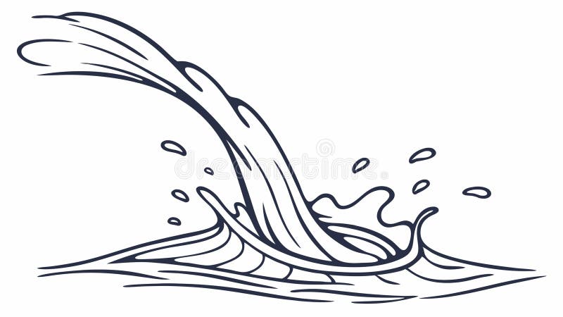 Dynamic Water Splash, Fluid Motion, Vector Design Generative AI Stock ...