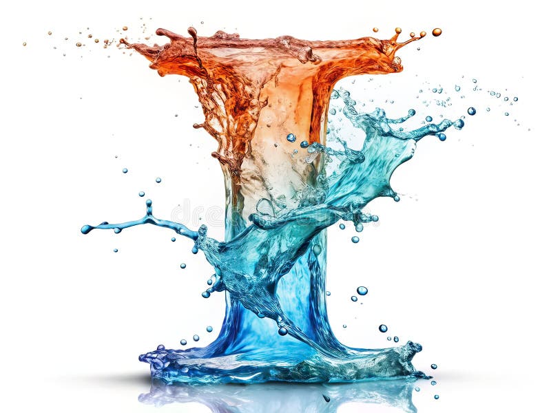 Dynamic Water Splash Forms an Abstract I a Striking Visual Element for ...