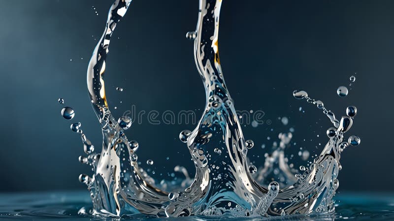 Dynamic Water Splash stock image. Image of clean, force - 372183363