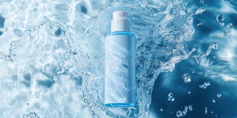 Dynamic Water Splash with Refreshing Bottle Design for Skincare and ...