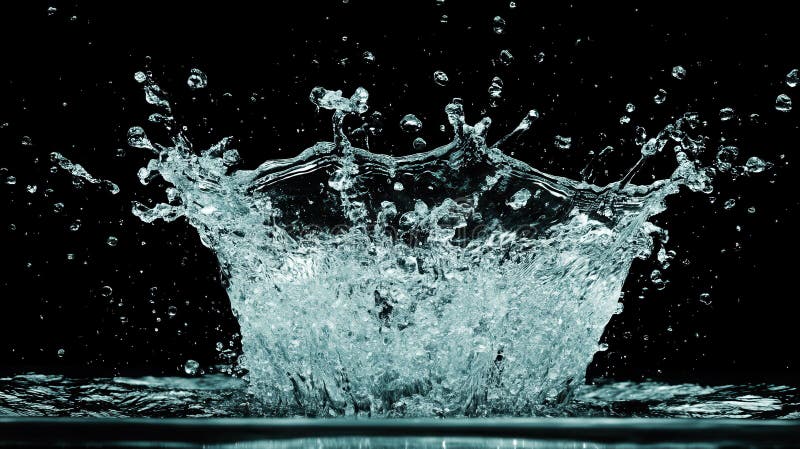 Dynamic Water Splash Capturing the Essence of Motion and Transparency ...