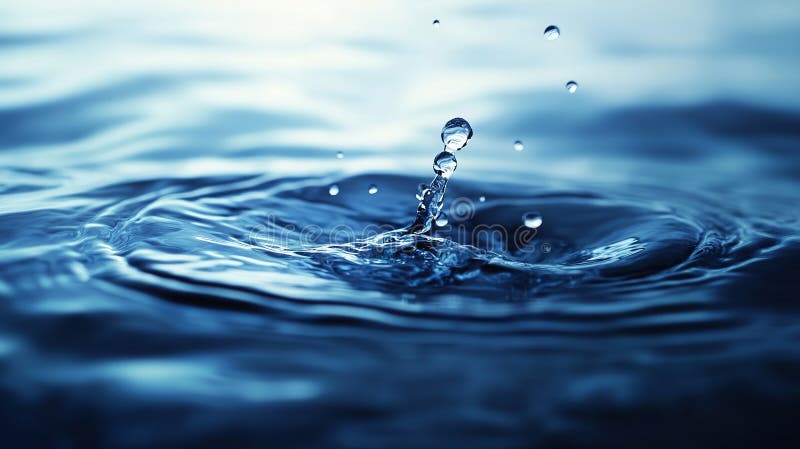 Dynamic Water Splashes and Ripples in Motion Stock Illustration ...