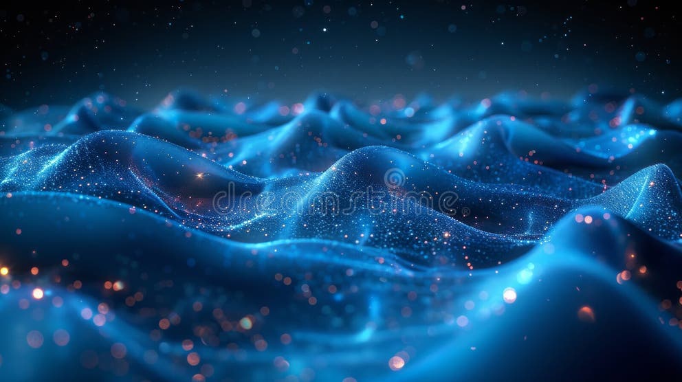 Dynamic Water Wave in Blue Abstract Background Stock Photo - Image of ...
