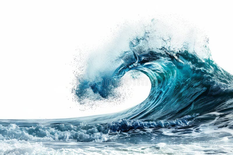 Dynamic Water Splash Movement Isolated on White Background Stock Photo ...