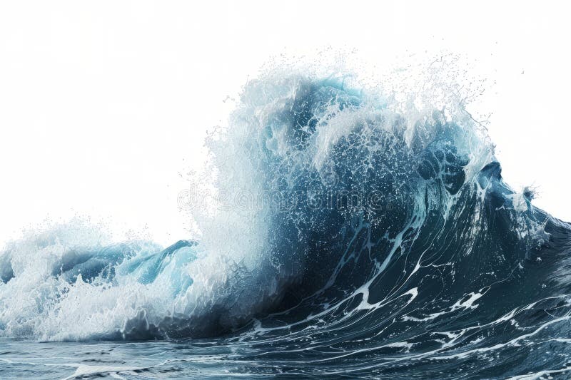 Dynamic Water Wave Isolated on Transparent Background Stock Photo ...