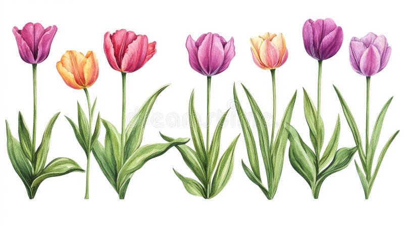 Tulip Border Transparent Background Stock Photos - Free & Royalty-Free ...