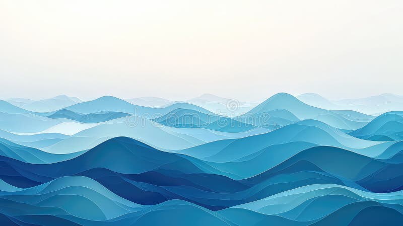 Dynamic Wave Background in Vivid Colors Stock Illustration ...