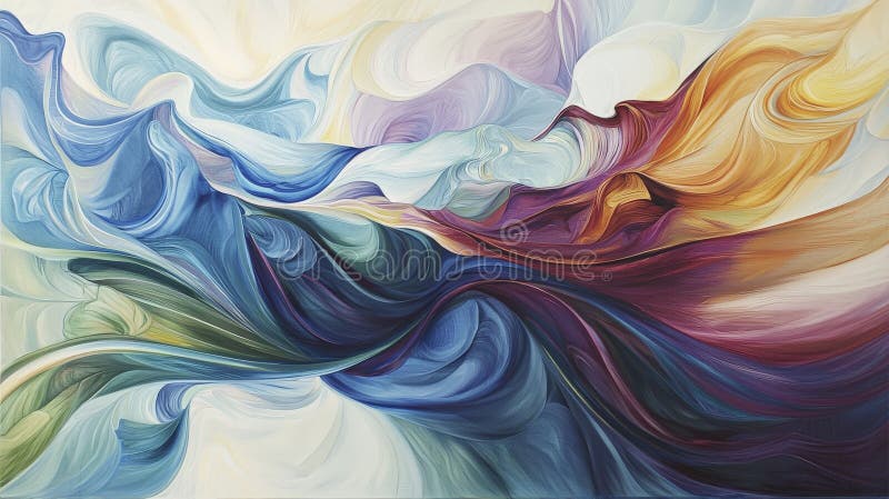 Dynamic Wave of Color Shifting Tones Abstract Art Visual Exploration ...