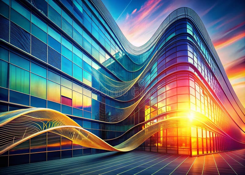 Dynamic Wave Design Background for Modern Architecture Abstract ...