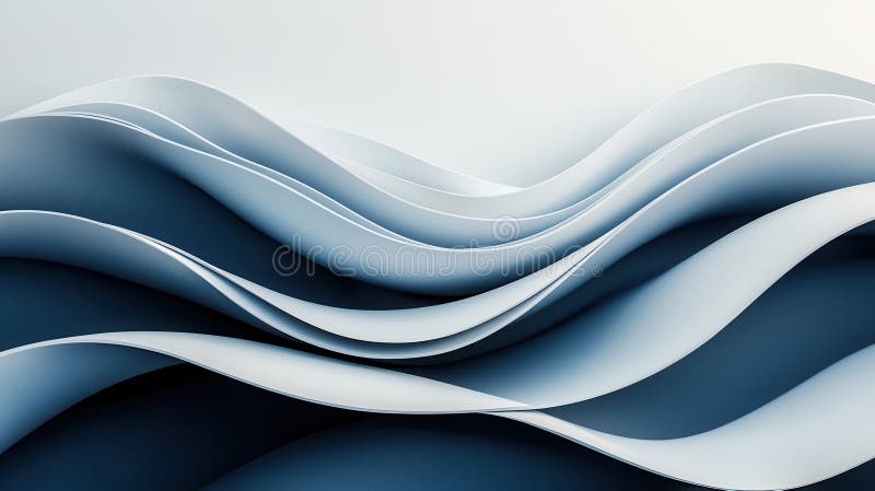 Dynamic Wavelike Forms High Contrast between Light and Shadow Evoking a ...