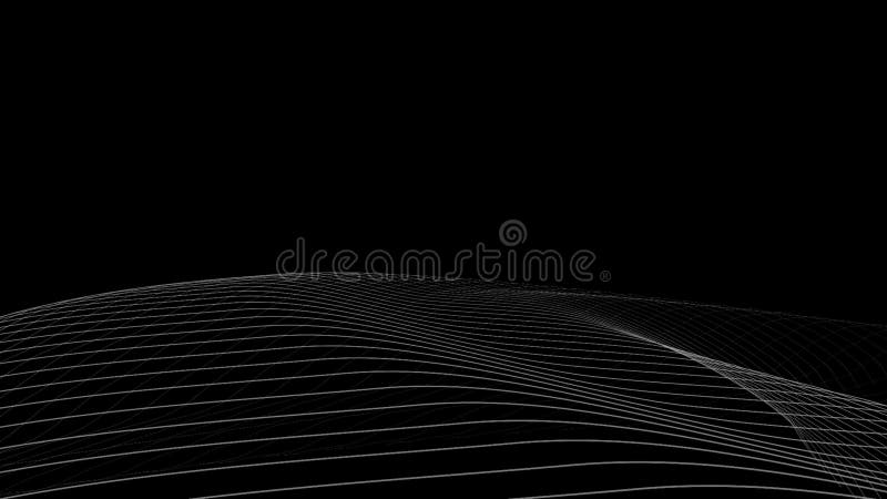 Dynamic Wave Line Animation Moving Smoothly and Rhythmically, Creating ...