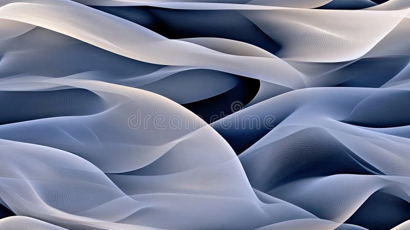 A Dynamic Wave Pattern Showcases White Glowing Lines Against a Light ...