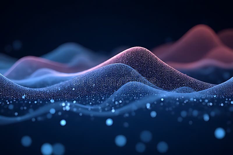 Dynamic Wave Patterns Digital Art Abstract Graphics Virtual Environment ...