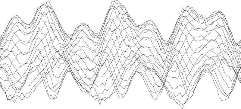 Dynamic Waveform Pattern Design for Modern Art and Decoration Stock ...