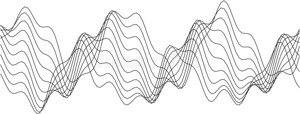 Dynamic Waveforms Pattern for Modern Graphic Design and Visual Arts ...