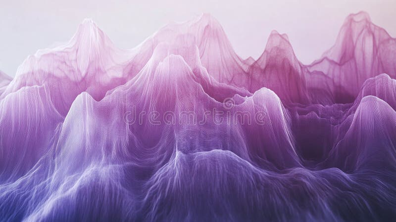Dynamic Wavelength Patterns in Gradient Purple To Pink Resembling Sound ...