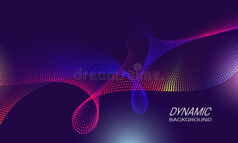 Dynamic Waves Background Design. Poster Backdrop Template Stock Vector ...