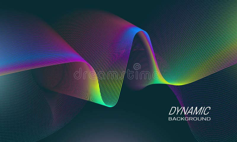 Dynamic Waves Background Design. Sports Banner Backdrop Template Stock ...
