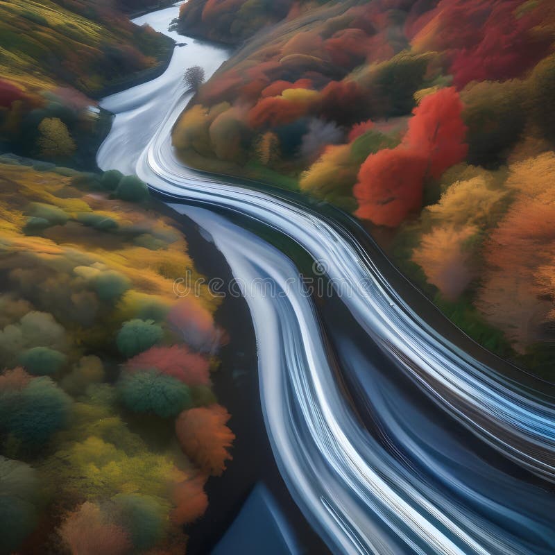 Dynamic Waves of Color Flowing and Undulating, Like a River of Light in ...