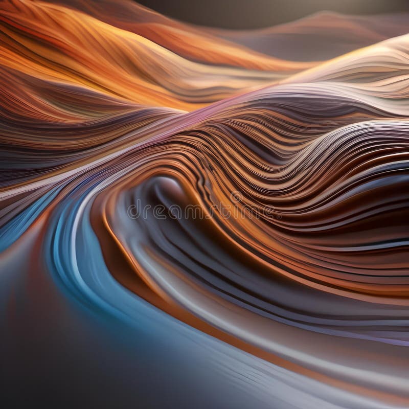 Dynamic Waves of Color Flowing and Undulating, Like a River of Light in ...