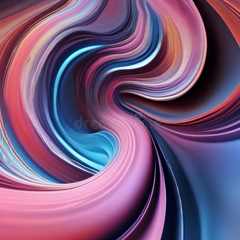 Dynamic Waves of Color Flowing and Undulating, Like a River of Light in ...