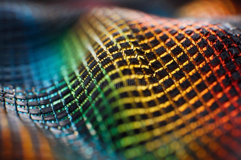 Waves Ripple through a Colorful Geometric Grid of Intertwined Patterns ...