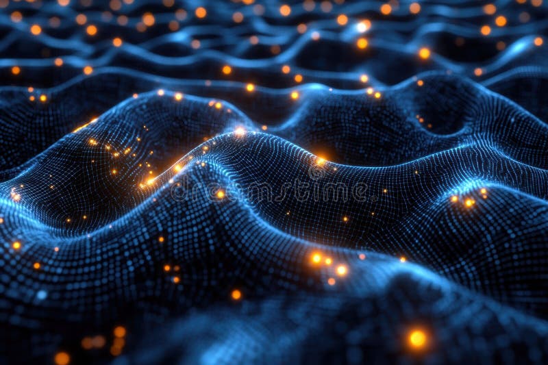 Dynamic Waves of Light and Color Create an Immersive Abstract Pattern ...