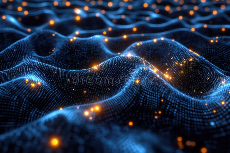 Dynamic Waves of Light and Color Create an Immersive Abstract Pattern ...