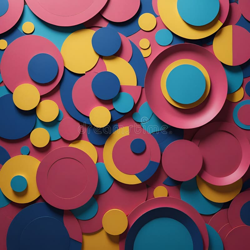 Dynamic Wavy Patterns - Overlapping Circles and Ellipses with Bright ...