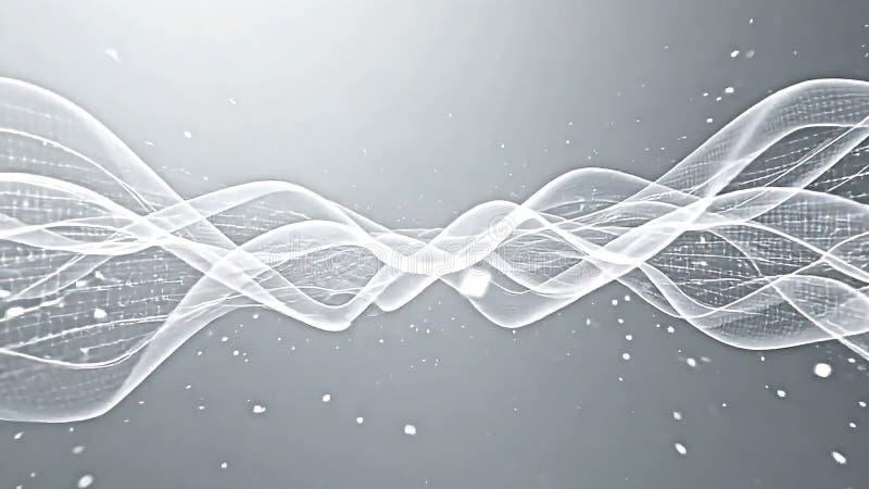 Dynamic White Abstract Lines Merging and Splitting on a Soft Grey and ...