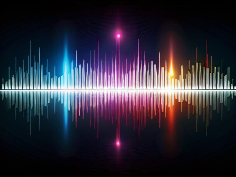 Dynamic White Audio Frequency Waveform Spectrum Animation Captivating ...