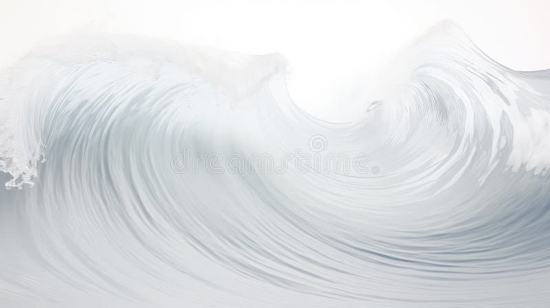 Dynamic White Background Wave Stock Illustration - Illustration of ...