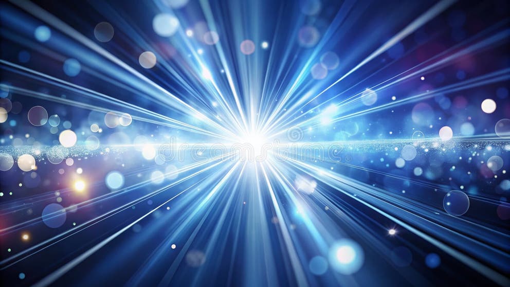 Dynamic White Light Rays Intertwine in a Mesmerizing Abstract SciFi ...