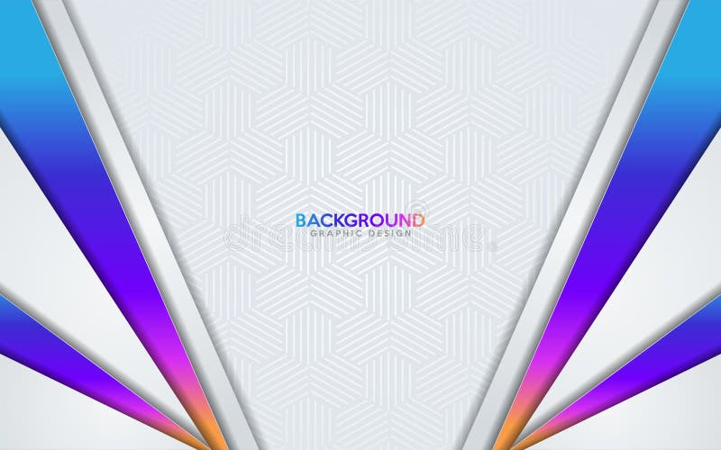 Dynamic White Overlap Layer Background with Colorful Gradient Color ...