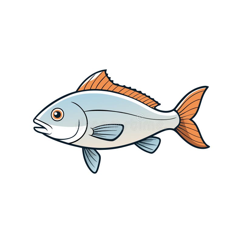 Dynamic Whitefin Snapper Fish Realistic Style Stock Photo ...