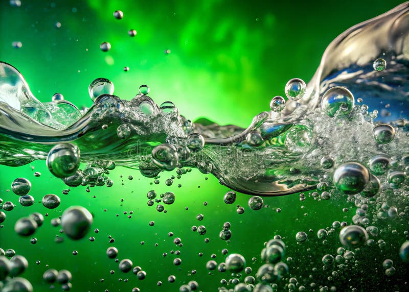 Dynamic Whitewater Bubbles Ascending Green Screen Stock Footage for ...