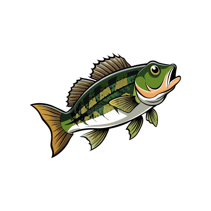 Dynamic Wildcrest Bass Artwork in Natural Habitat Stock Illustration ...