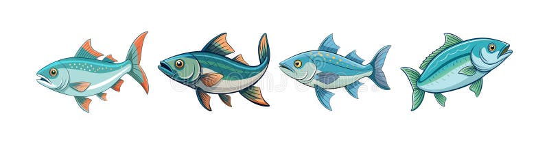 Dynamic Wildfrost Fish Illustration with Unique Features Stock Vector ...