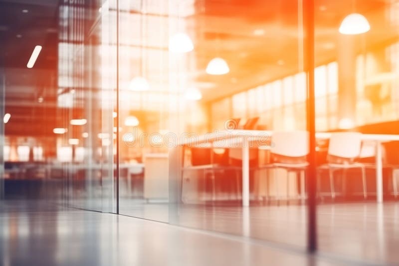 Dynamic Workspace: Blurred Office Vistas Stock Illustration ...